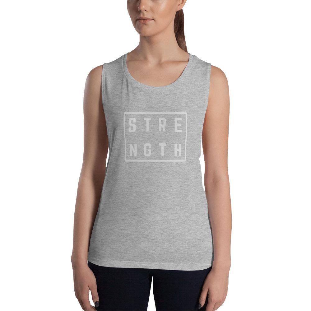 Women's Strength Muscle Tank with Low Cut Arm Holes | FACT goods